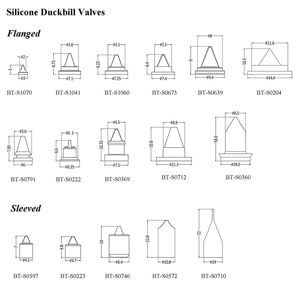 EPDM duckbill valve from China manufacturer - Better Silicone